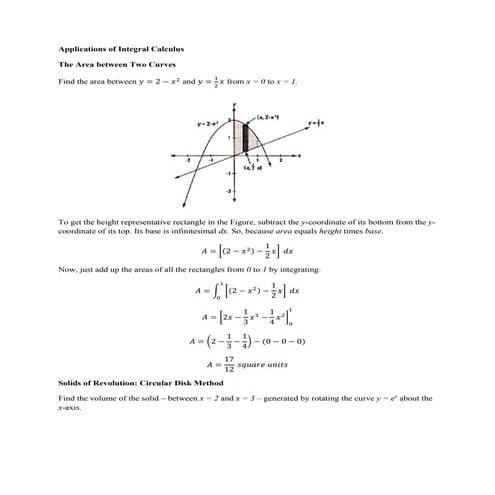 010 applications of integral calculus | PDF | Physics | Science