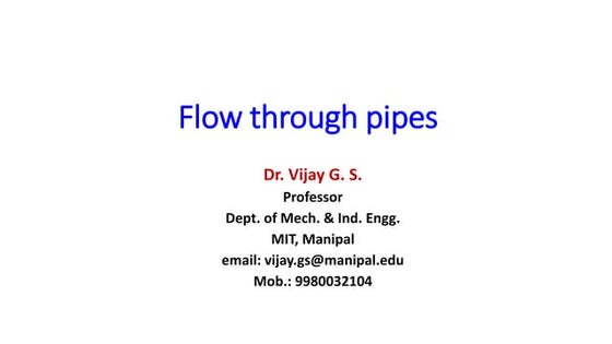 Design of pipe network | PPT