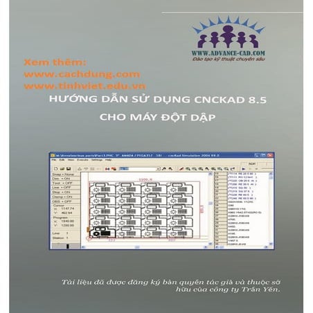 Sử dụng CNCkad 8.5 cho máy đột dập | PDF