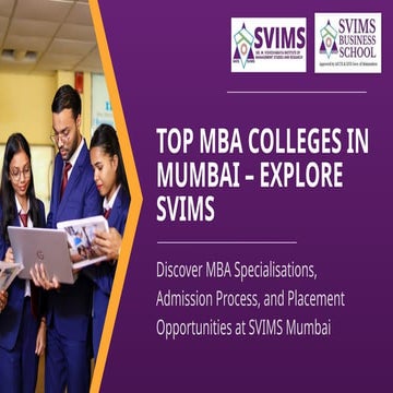 Top MBA Colleges in Mumbai – Specializations & Admissions at SVIMS.pptx
