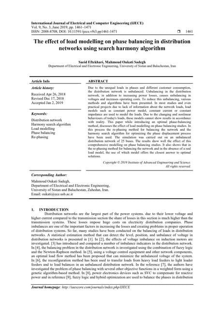 A Modified Backwardforward Sweep Based Method For Reconfiguration Of