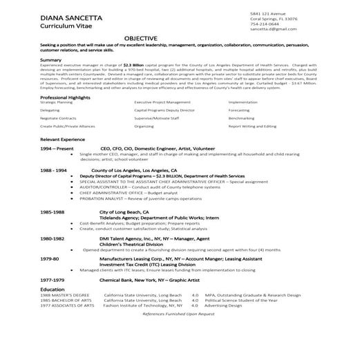 Generalresume | PDF