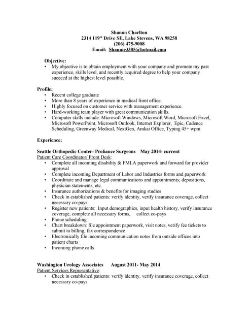 Shanon Charlton_Resume | PDF Shanon Charlton_Resume | PDF