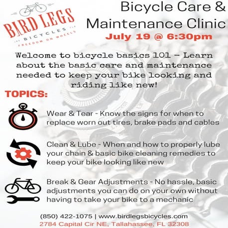Bike Maintenance Flyer | PDF
