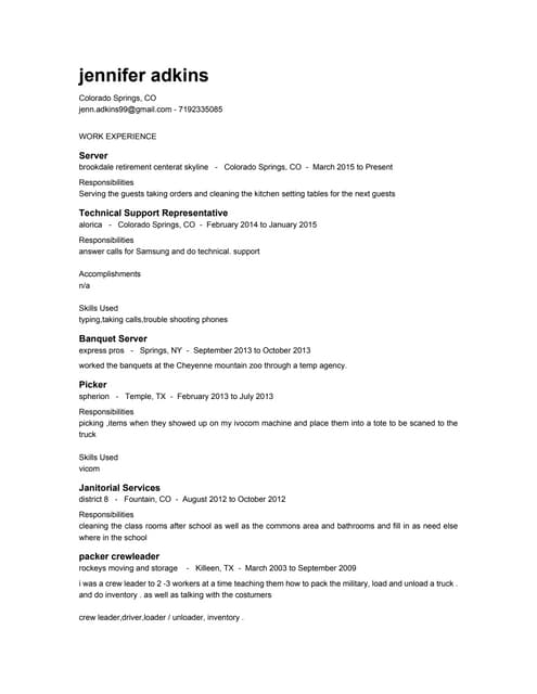 Octavia S_RevisedResume | PDF