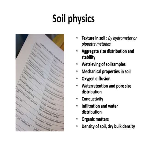 Soil Physics lab | PPTX