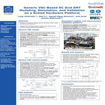 Generic VSC-Based DC Grid EMT Modeling, Simulation and Validation on a Scaled Hardware Platform ...