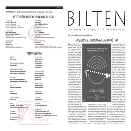 15. Joakimfest Bilten 1. | PDF