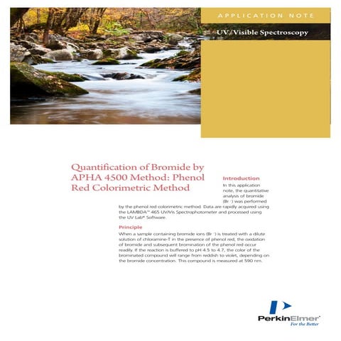 Quantification of Bromide by APHA 4500 Method | PDF