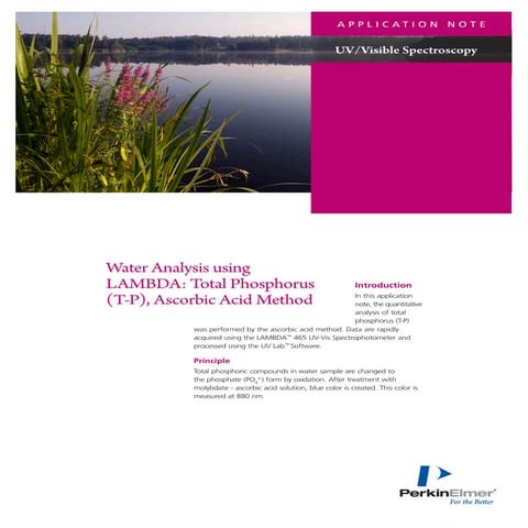 Water Analysis using LAMBDA | PDF