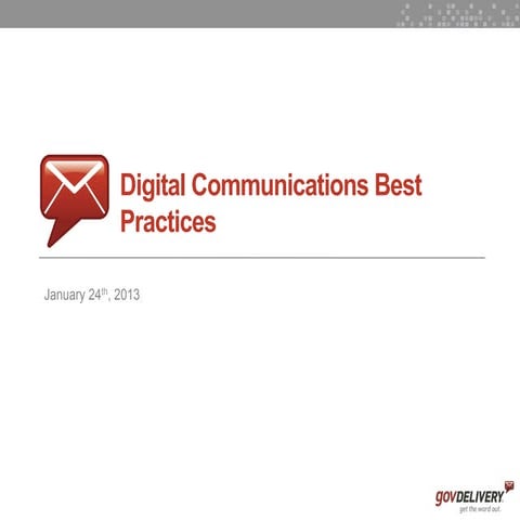 Digital Communications Best Practices | PDF