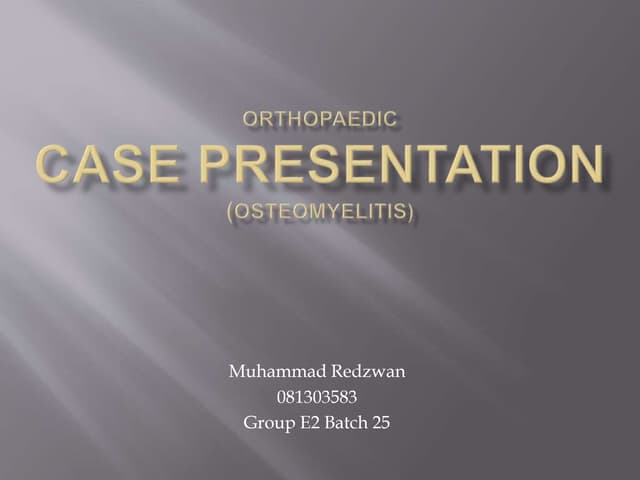 Peripheral Vascular Disease Case Presentation | PPTX