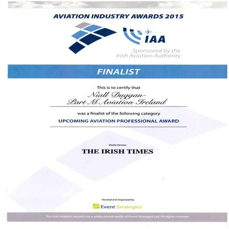 IAA AWARD CERTIFICATE | PDF