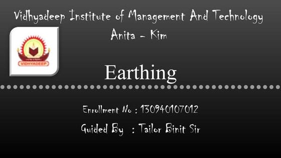IS : 3043 -1987 CODE OF PRACTICE FOR EARTHING(REACTANCE GROUNDING) | PPT