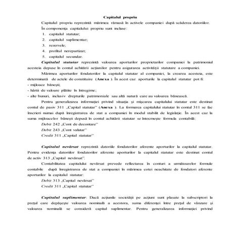 012 contabilitatea capitalului propriu iv.5 | PDF