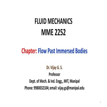 012 (PPT) Flow past immersed bodies.pdf. | PDF