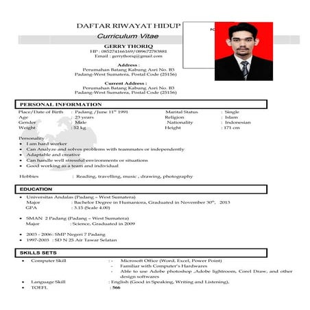 CV GERRY ENGLISHs | PDF