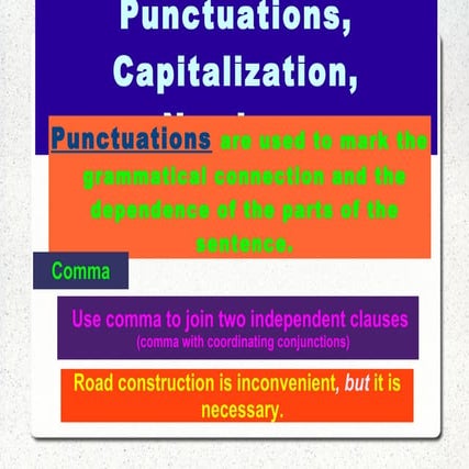 013 Punctuations Capitalization Numbers | PPT