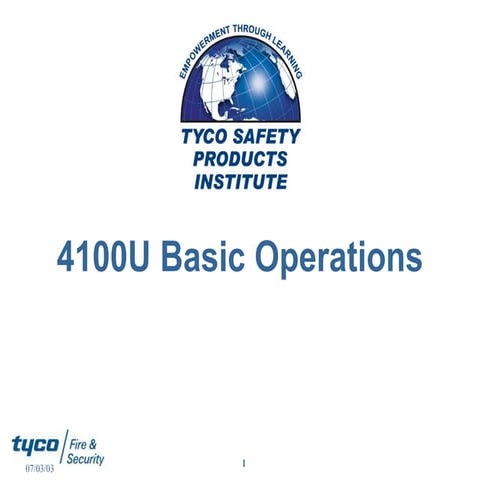 01 4100U Basic Operations.ppt