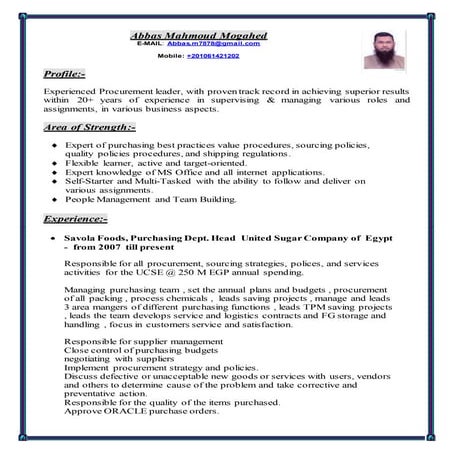 Abbas Megahed CV1 | PDF