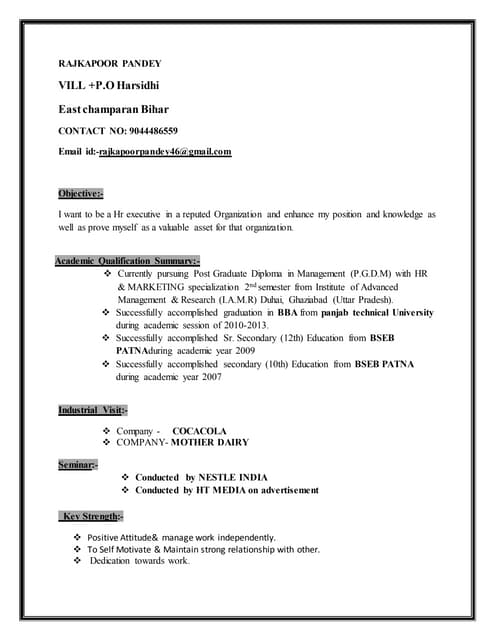 RESUME hemant edit resume | DOCX