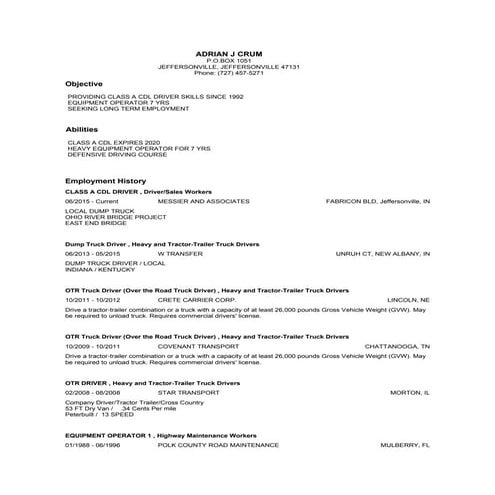 Stan Novotny 2016 Resume FM | PDF