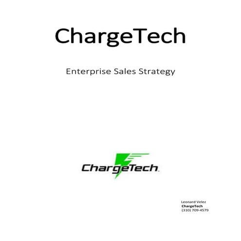 charge tech enterprise sales strategy | PDF