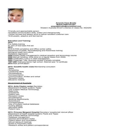 Amanda's New Resume | PDF