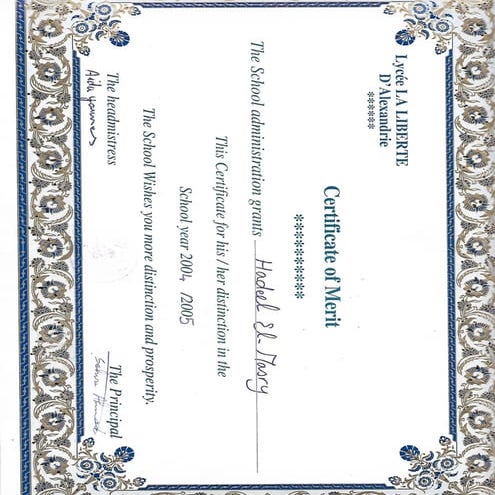 Certificate of Merit | PDF