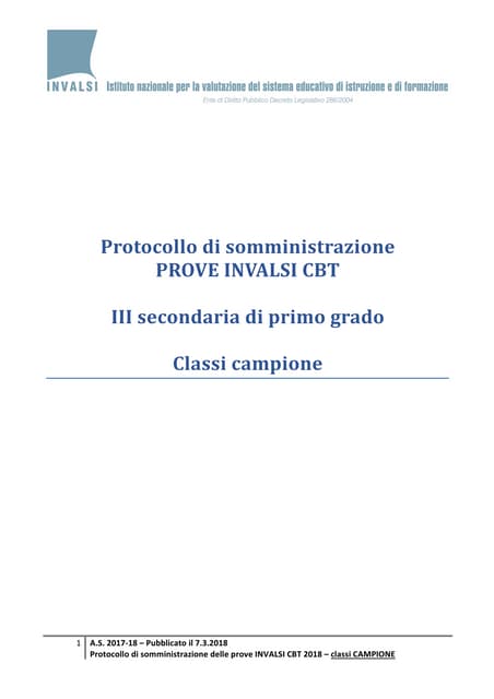 Presentazione Prove_Invalsi_2018 | PPT