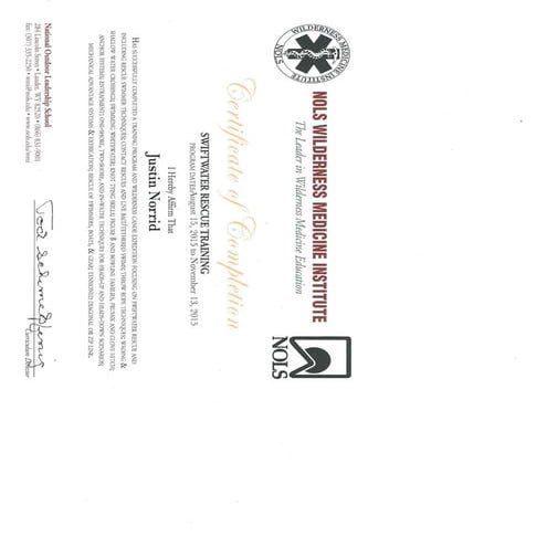 Swiftwater Rescue Certification | PDF