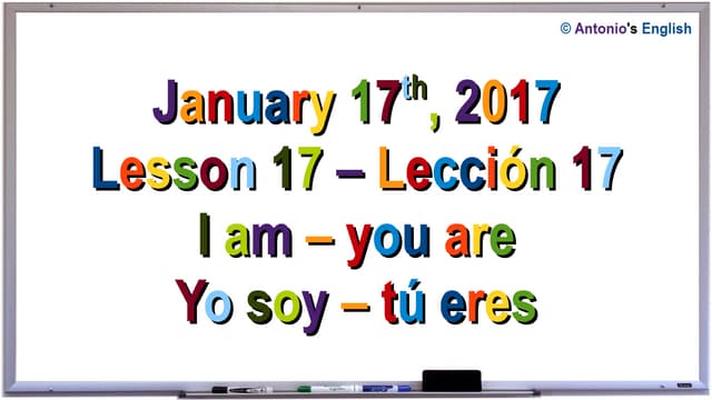 17 I Am You Are Yo Soy Tú Eres Ppt Free Download