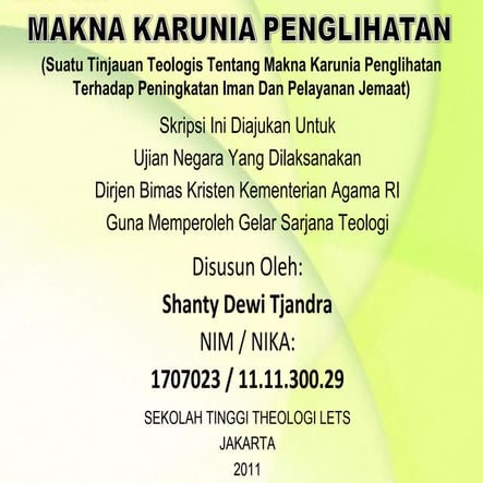 018 shanty d tj presentasi | PPT