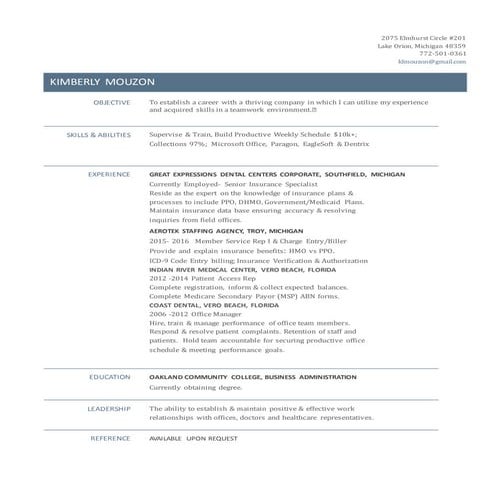 kim resume 2017 | DOCX