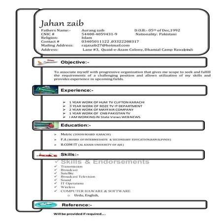 JAHANZAIB CV | DOCX