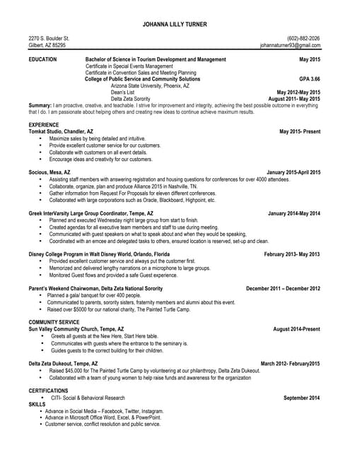 Ann resume 2016 | DOC