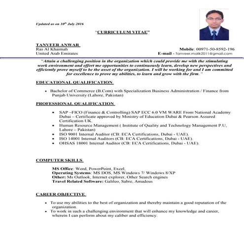 Tanveer Resume | PDF