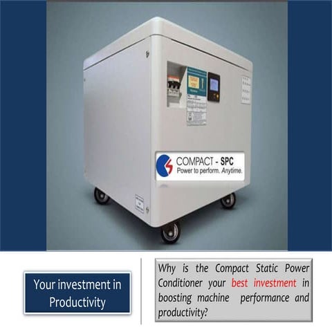 SPC-Static Power Conditioner presentation - show final | PPSX