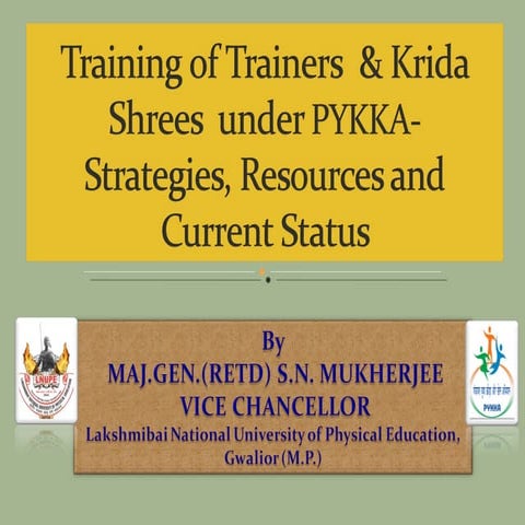 Maj Gen Mukherjee | PPT | Sports