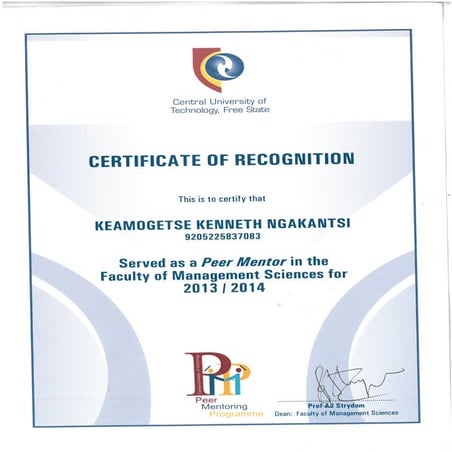 recognition certificate | PDF