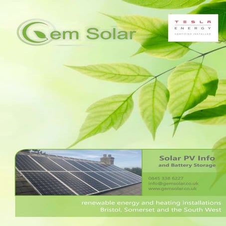 Gem Solar PV and Storage brochure Spring 2017 | PDF