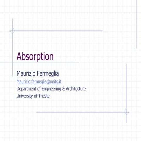 Modelling absorption column for engineers | PDF