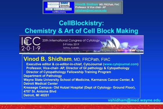 Cell block in cytology | PPT