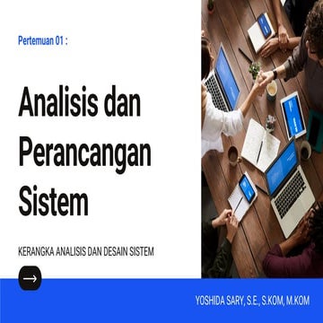 Modul Analisa dan Perancangan Sistem kerangka kerja analis | PDF