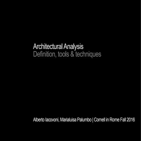 01 analysis tools and techniques | PDF