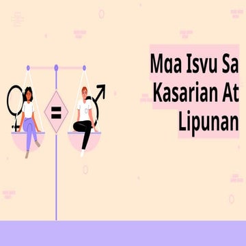 Paggalang at Pagtanggap ng Kasarian tungo sa Pagkakapantay-Pantay | PPTX
