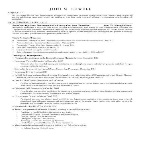 J Rowell Resume 3-2016 | PDF
