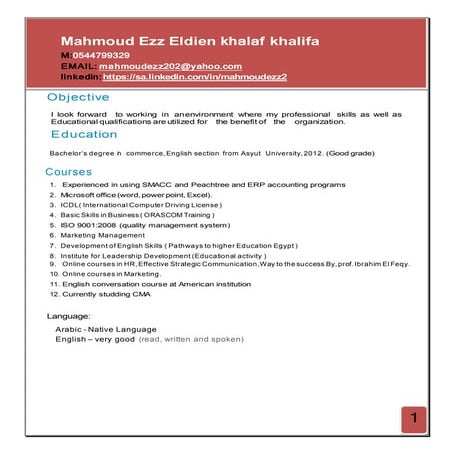 CV-Mahmoud-Ezz | PDF
