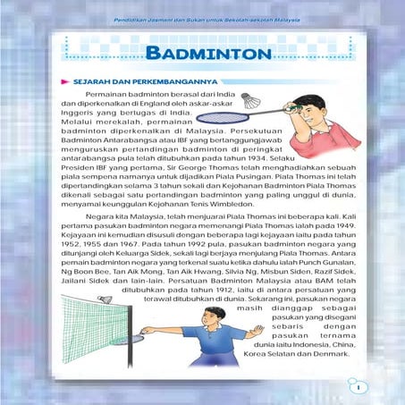 01 badminton | PDF