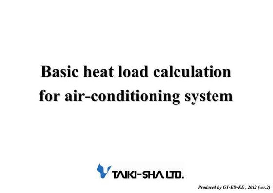 Heat exchange process in a building | PPTX